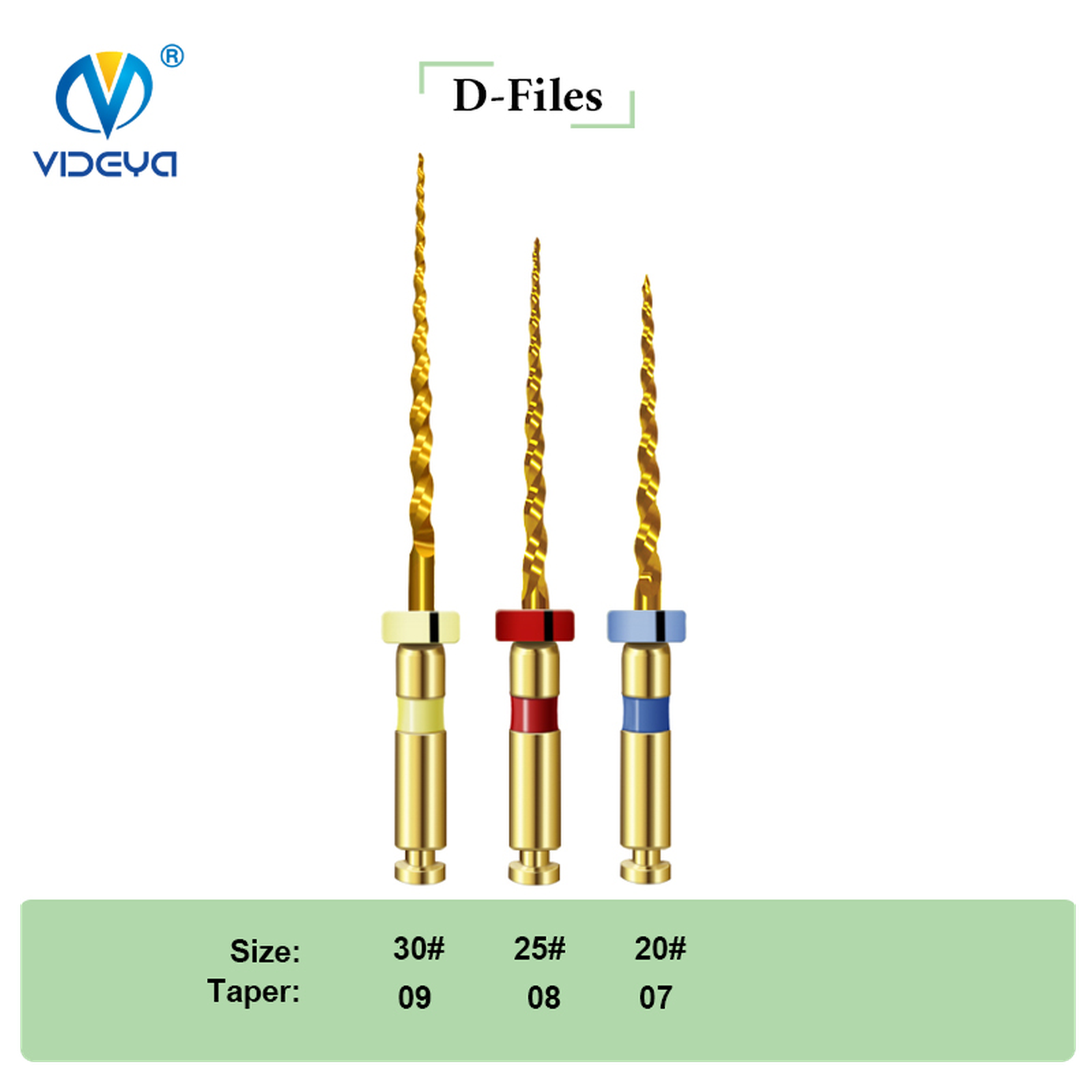 Retreatment D Files_Endodontic_Products_Huizhou Videya Technology Co., Ltd